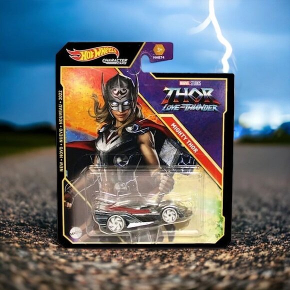Hot Wheels | Toys | Marvel Mighty Thor Hot Wheels Character Cars Thor ...